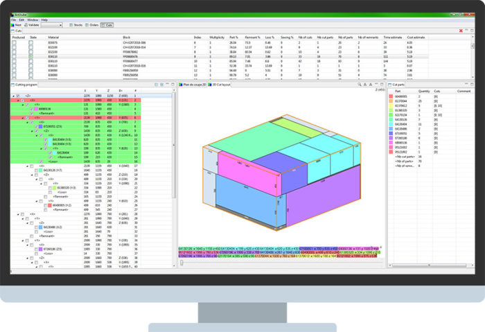 Almacube, a 3D nesting software for volume cutting - Almacam