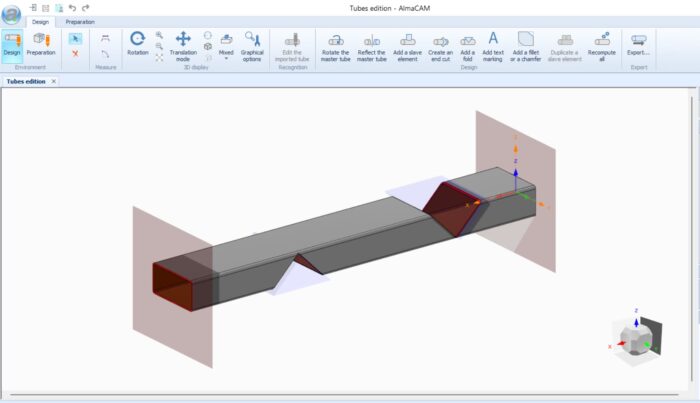 Almacam Tube, a software for cutting tubes and profiles - Almacam