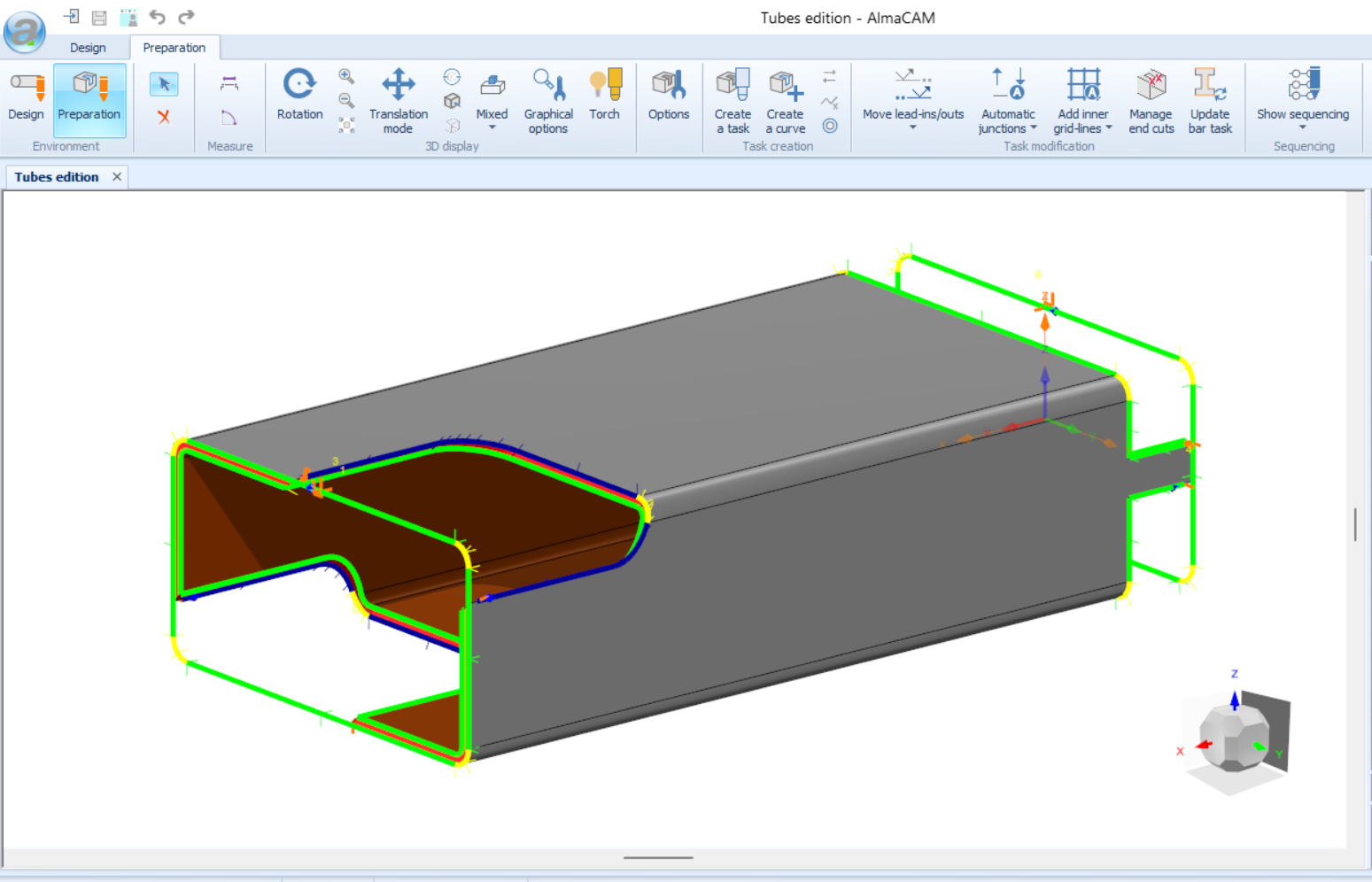 Almacam Tube, a software for cutting tubes and profiles - Almacam